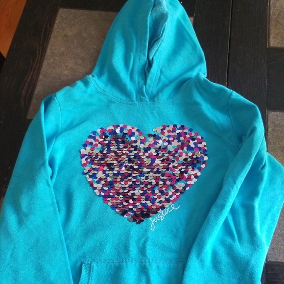 Justice | Shirts & Tops | Justice Girls Hooded Sweatshirt | Poshmark